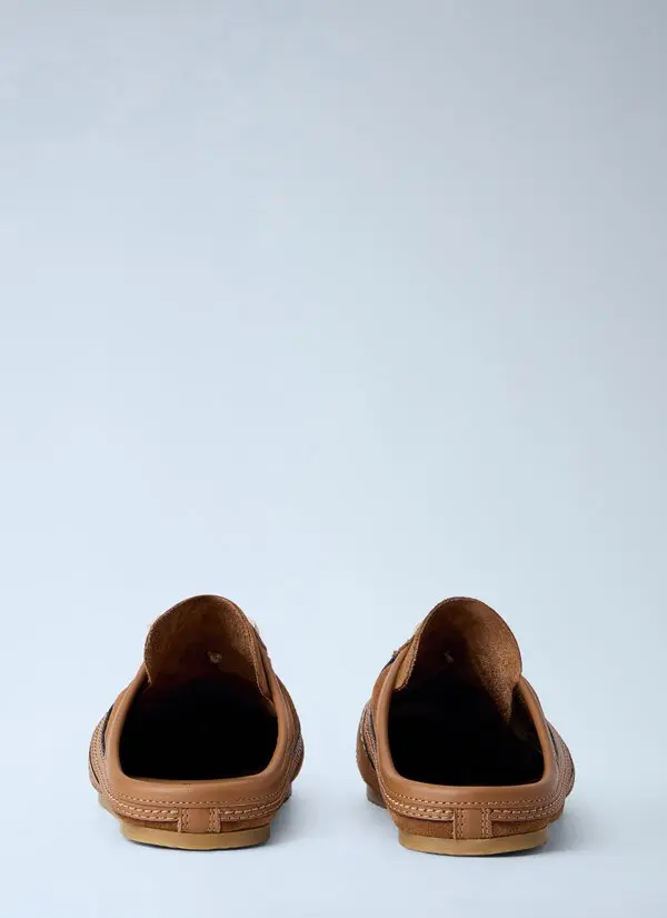 Dries Van Noten Leather Suede Slip-on Sneakers