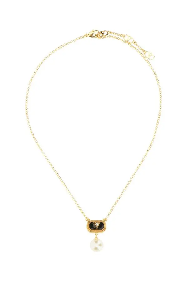Valentino Garavani Necklace With Pearl - Multicolor