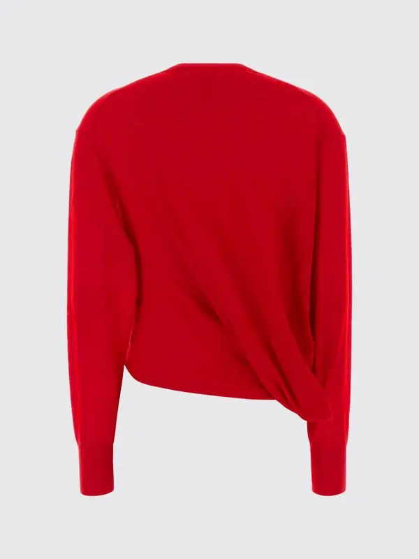 Loewe V-neck Wool Blend Sweater - Red