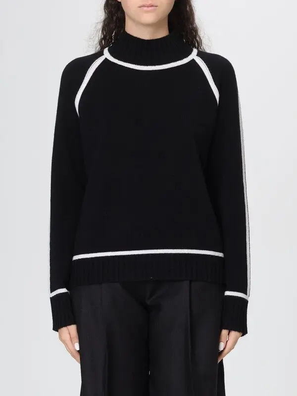 Max Mara Ribbed Turtleneck Sweater - Black