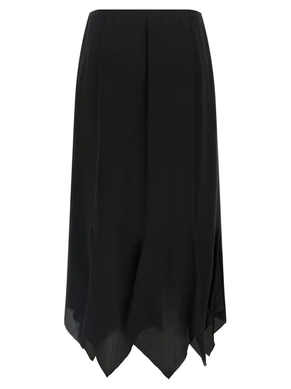 Valentino Garavani Crêpe De Chine Midi Skirt