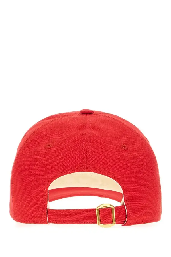 Valentino Garavani Red Baseball Cap With Logo - Multicolor