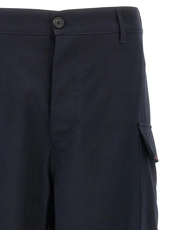 Marni Virgin Wool Cargo Pants - Blue