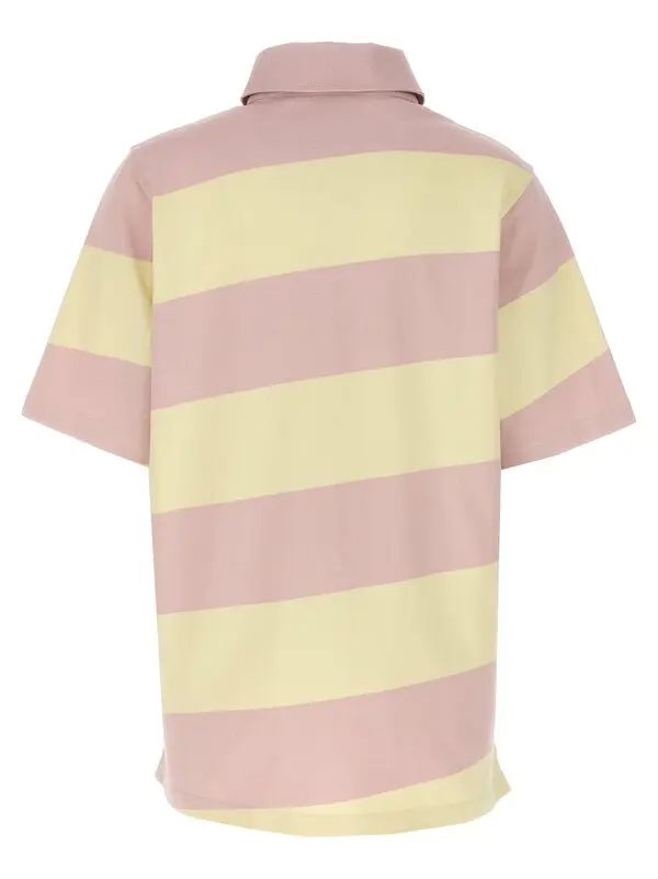 Burberry Striped Cotton Polo Shirt