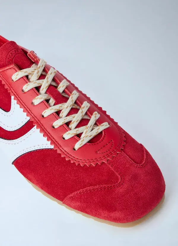 Dries Van Noten Suede Low-top Sneakers - Red