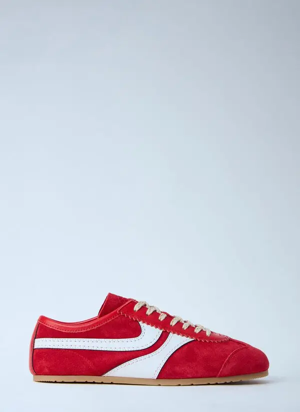 Dries Van Noten Suede Low-top Sneakers - Red