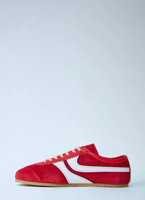 Dries Van Noten Suede Low-top Sneakers - Red