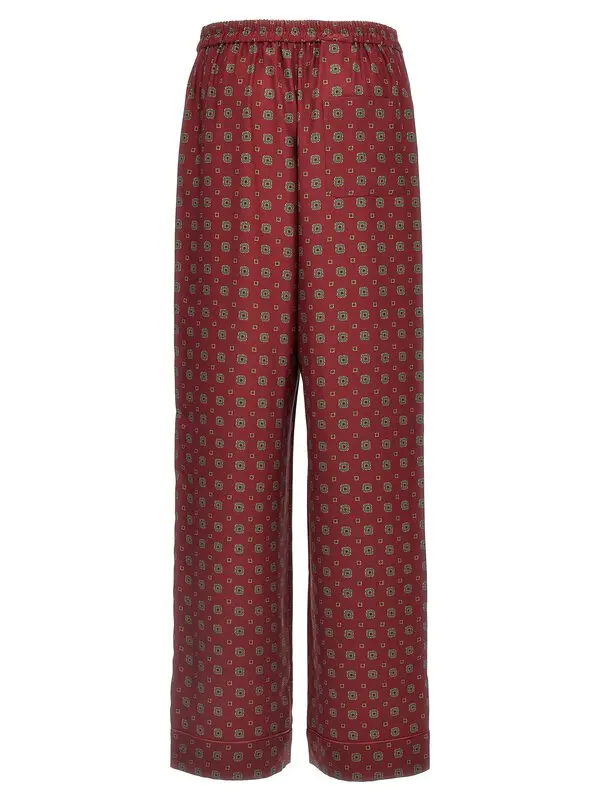 Moschino Patterned Silk Trousers - Multicolor