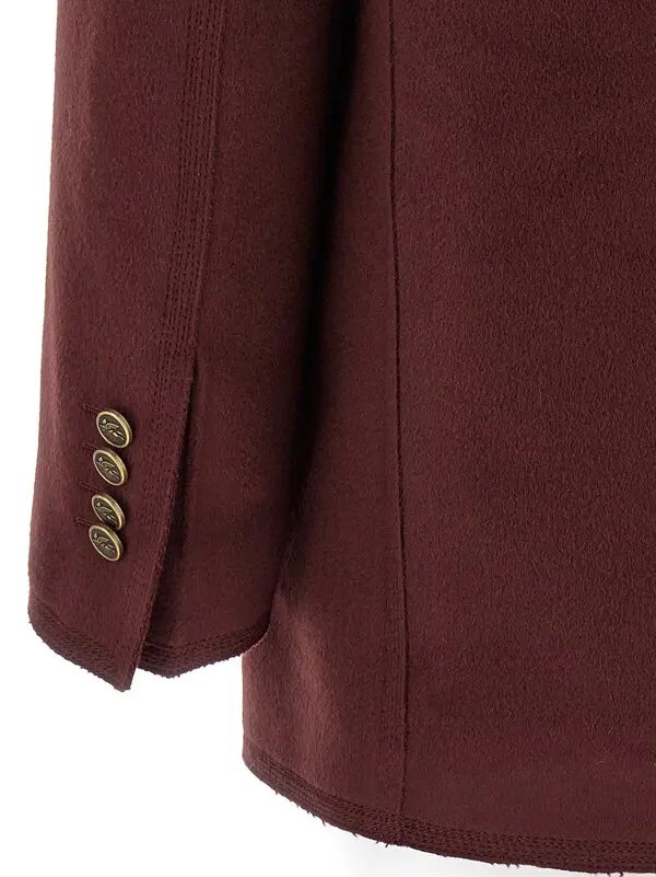 Etro Double-breasted Wool And Cashmere Blazer