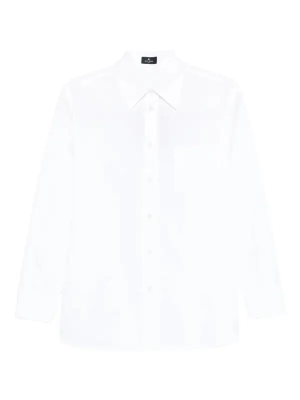 Etro Chest Pocket Cotton Shirt - White