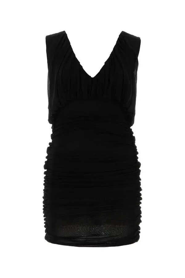 Saint Laurent Cupro Mini Dress