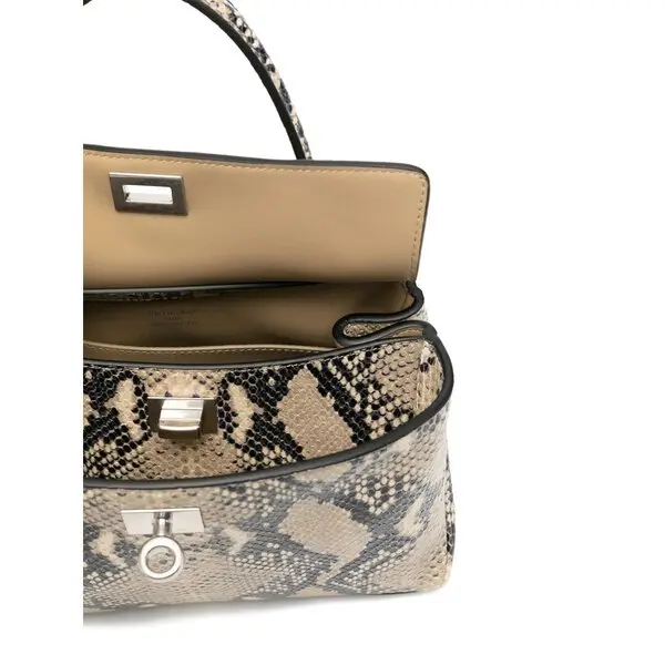 Balenciaga Beige Snakeskin Effect Tote Bag