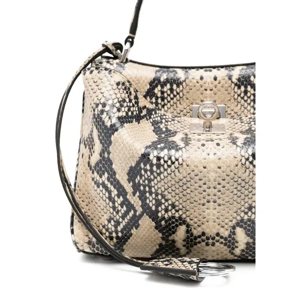 Balenciaga Beige Snakeskin Effect Tote Bag