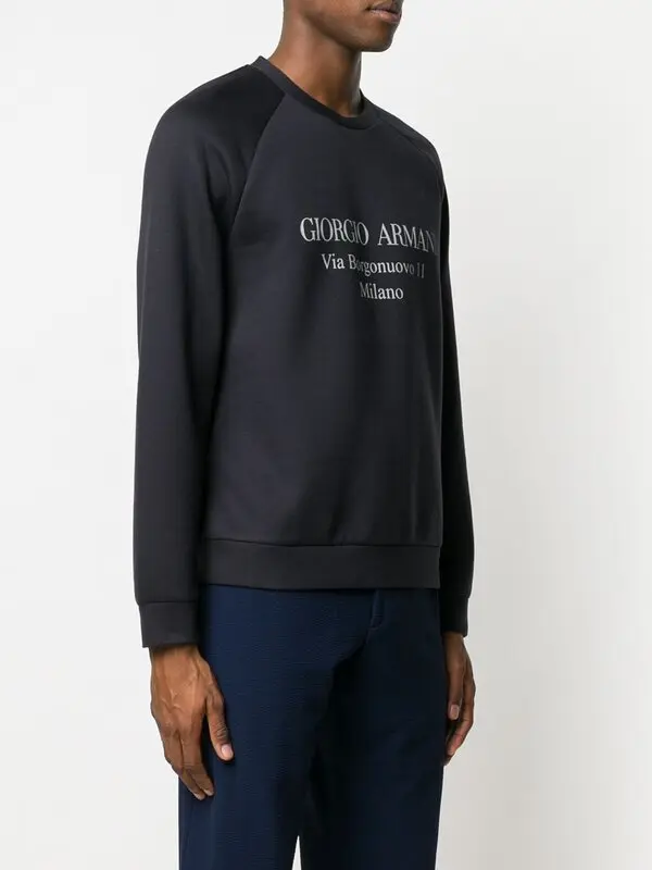 Giorgio Armani Cotton Double Jersey Sweatshirt