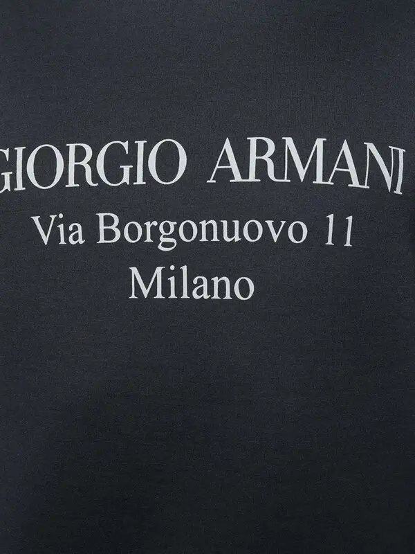 Giorgio Armani Cotton Double Jersey Sweatshirt