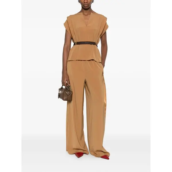 Max Mara Palazzo Pants - Brown