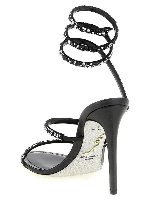 Rene Caovilla Cleo' Embellished Leather Sandals - Multicolor