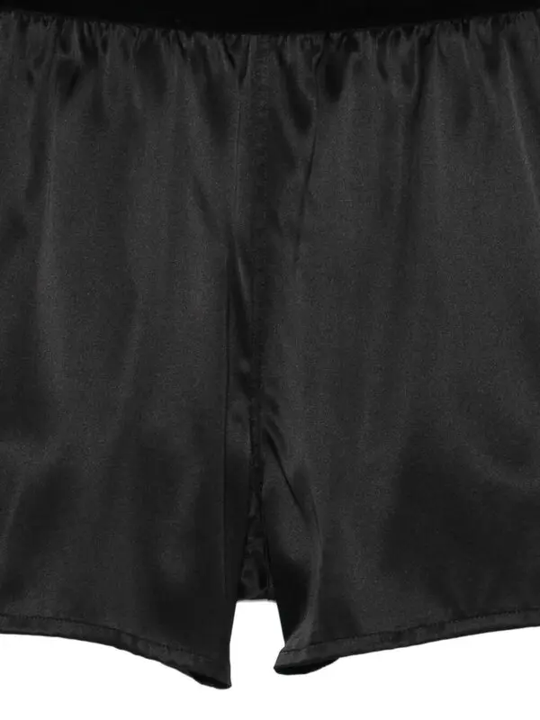 TOM FORD Stretch Silk Satin Shorts - Black