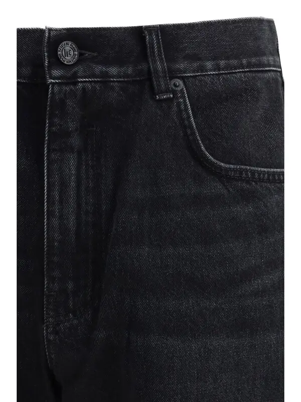 Balmain Loose-fit Denim Jeans - Black