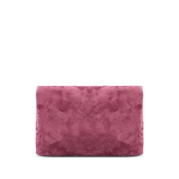 Saint Laurent Logo Plaque Chain Detailing Envelope Shoulder Bag - Pink