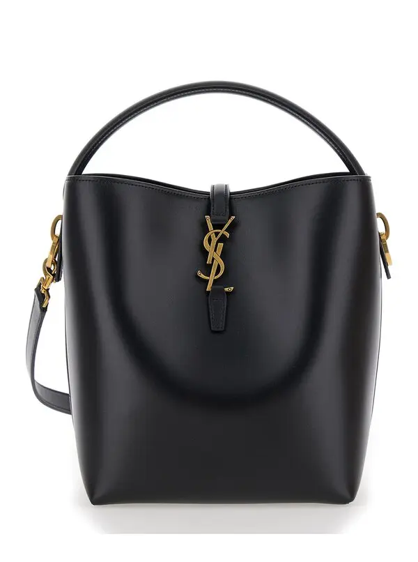Saint Laurent Le 37" Smooth Leather Bucket Bag - Multicolor