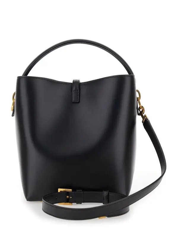 Saint Laurent Le 37" Smooth Leather Bucket Bag - Multicolor