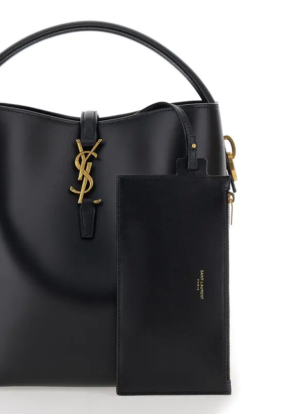 Saint Laurent Le 37" Smooth Leather Bucket Bag - Multicolor