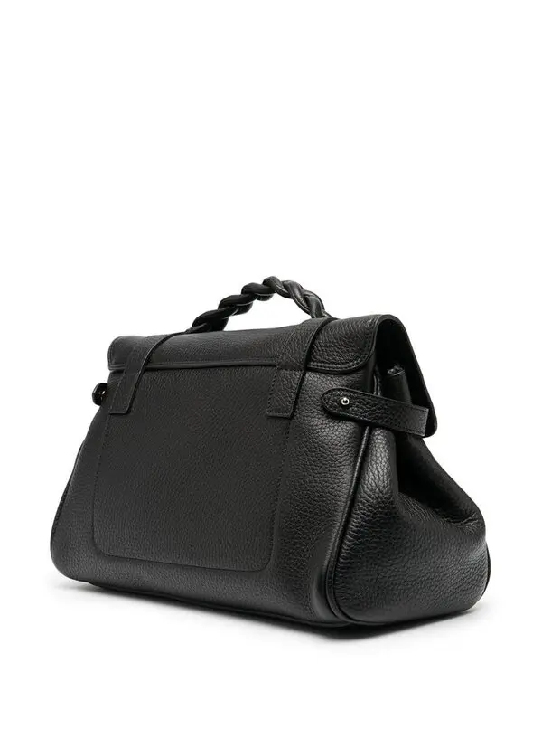 Mulberry Alexa Handbag In Black Pebbled Leather - Multicolor