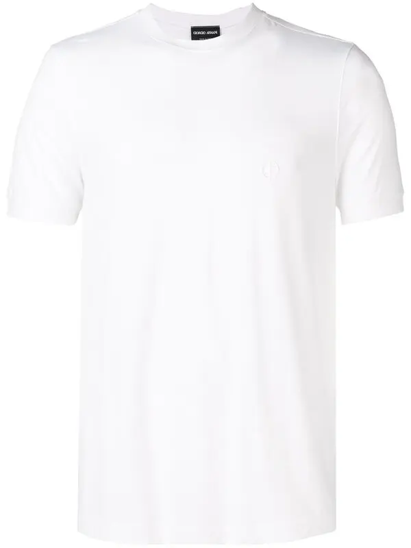 Giorgio Armani Stretch Viscose Jersey Crew Neck T-shirt