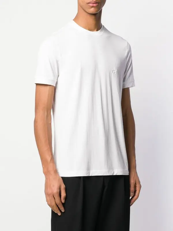 Giorgio Armani Stretch Viscose Jersey Crew Neck T-shirt