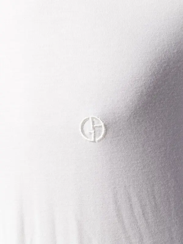 Giorgio Armani Stretch Viscose Jersey Crew Neck T-shirt