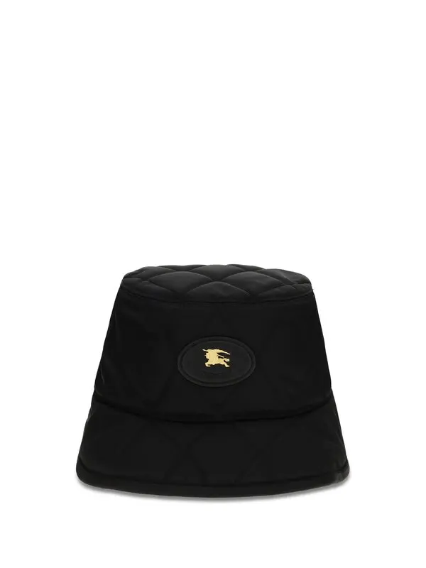 Burberry Horseshoe Quilted Nylon Bucket Hat - Black