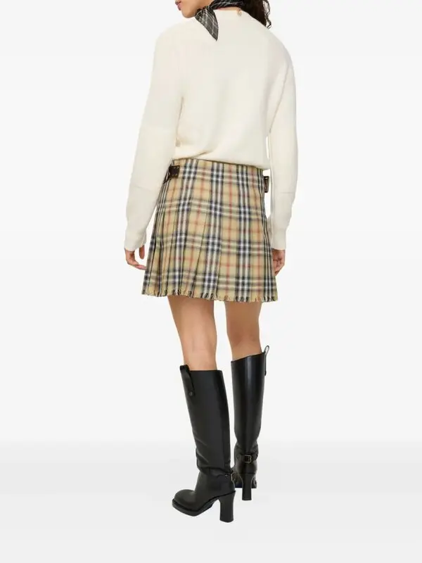 Burberry Check Wool Mini Kilt - Multicolor