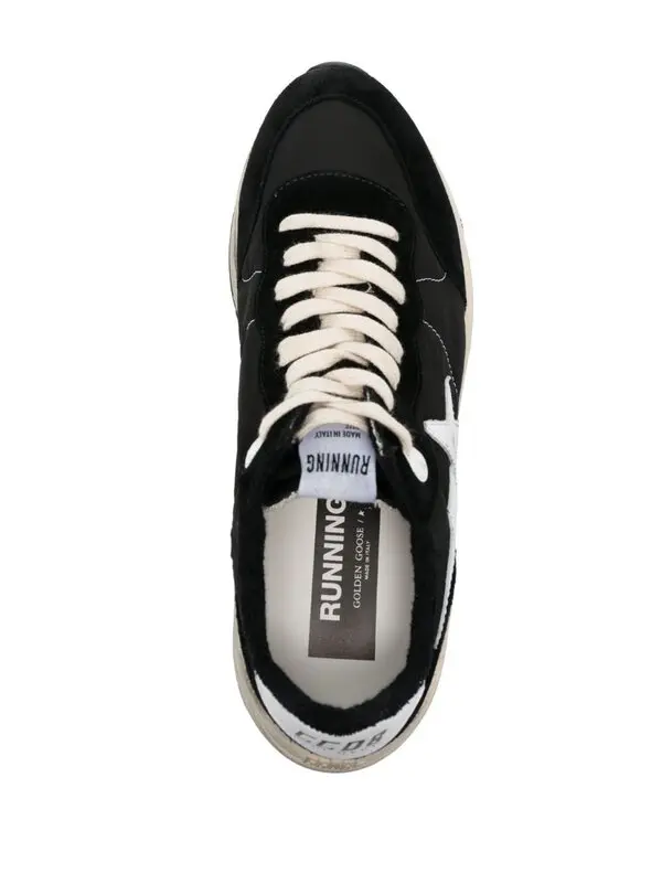 GOLDEN GOOSE Fabric And Suede Running Sole Sneakers