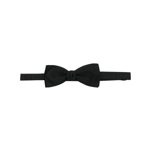 Saint Laurent Silk Bow Tie - Black
