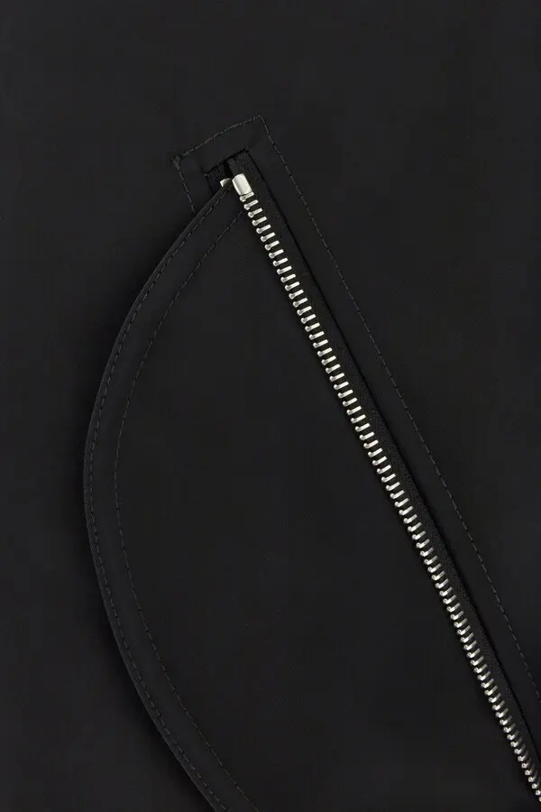 Off-White Bomber Jacket With Zipper Detail - Multicolor