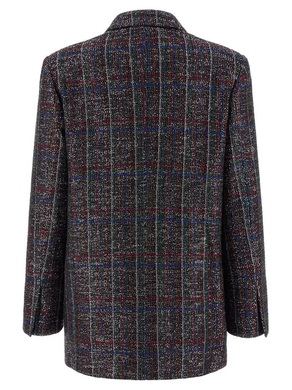 Missoni Sequin Tartan Double-breasted Blazer - Multicolor