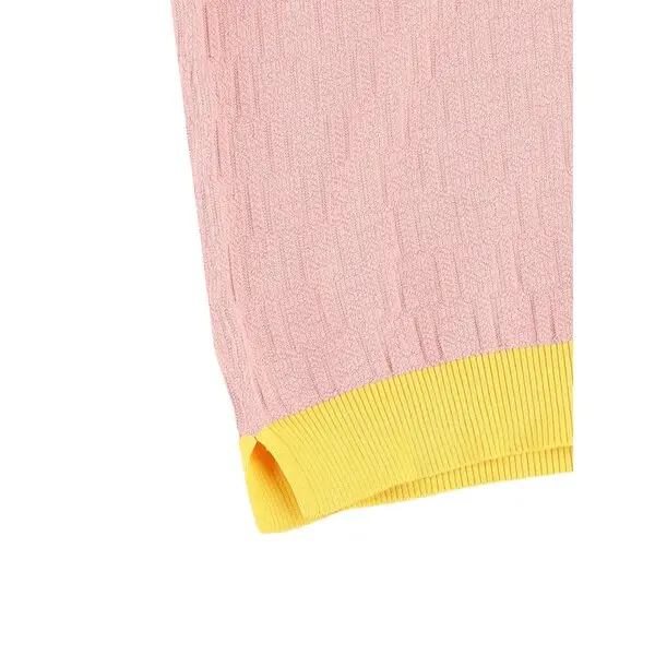 Fendi Crewneck Short Sleeve Knit Top