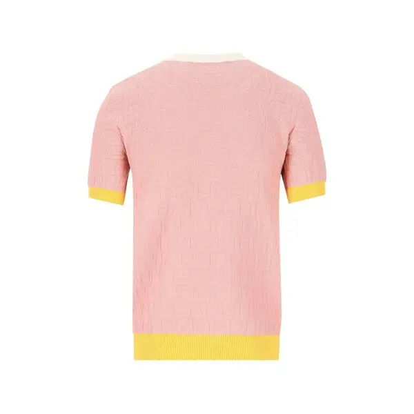 Fendi Crewneck Short Sleeve Knit Top