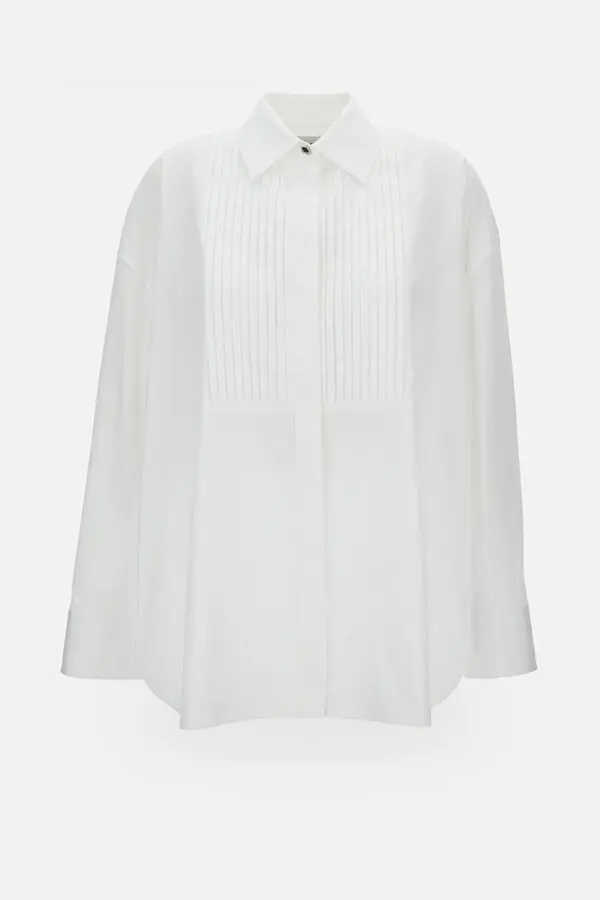 GOLDEN GOOSE Oversized Poplin Shirt With Pleated Details - Multicolor