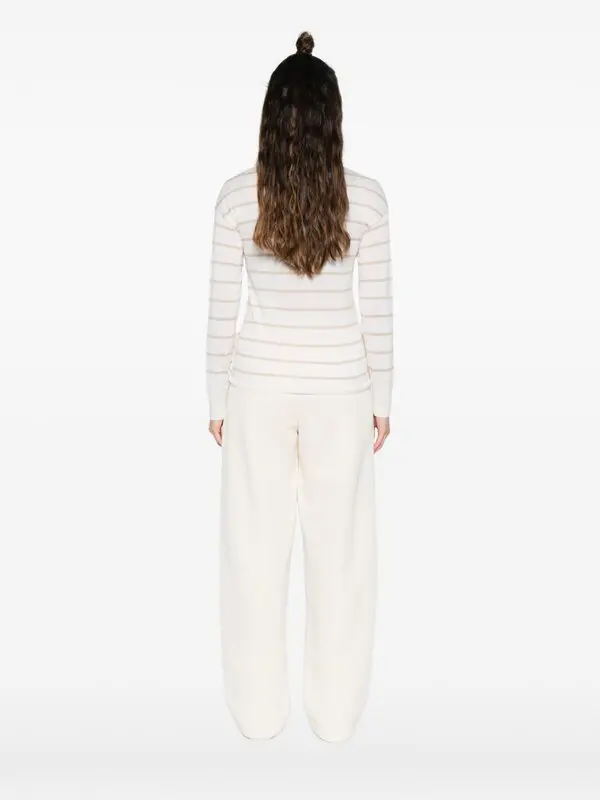 Max Mara Cashmere And Silk Striped Sweater - Multicolor