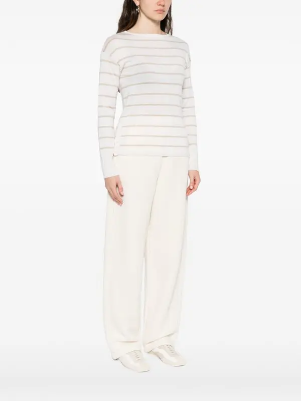 Max Mara Cashmere And Silk Striped Sweater - Multicolor