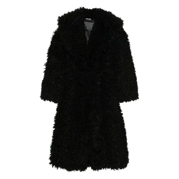 ROTATE BY BIRGER CHRISTENSEN Textured Faux Fur Coat
