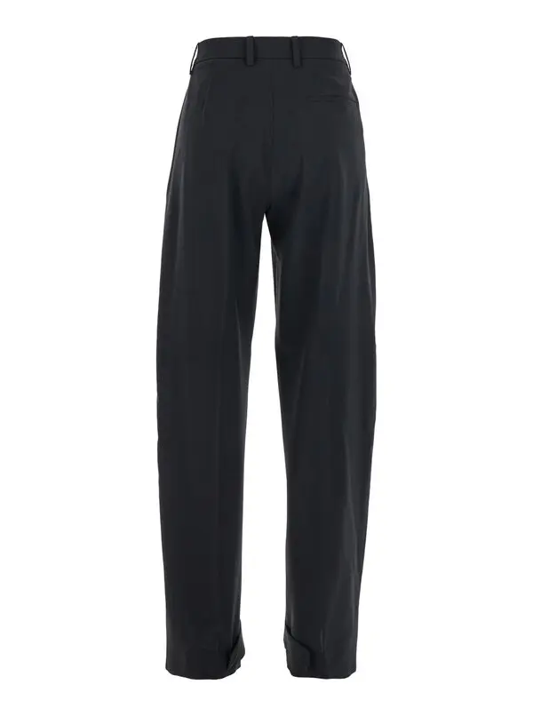 Moncler Pleated Tech Wool Trousers - Multicolor