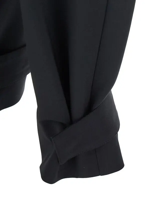 Moncler Pleated Tech Wool Trousers - Multicolor