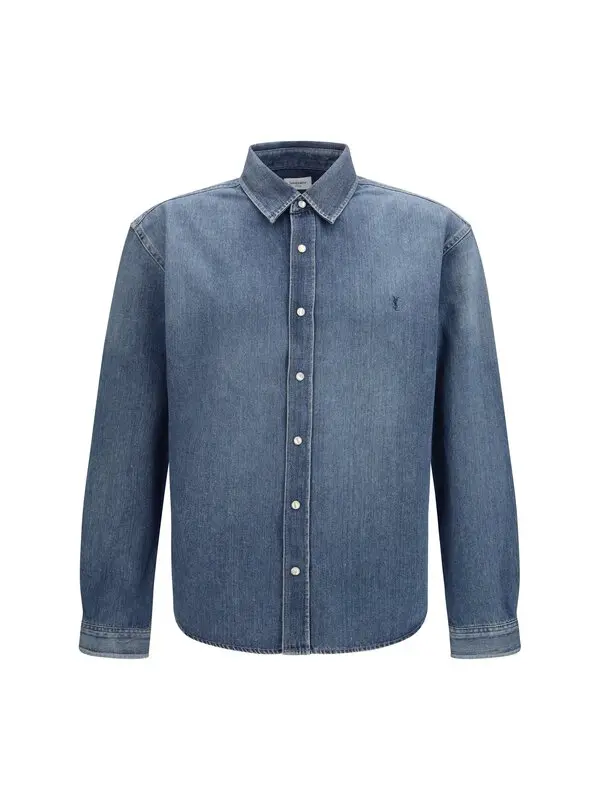 Saint Laurent Denim Shirt - Blue
