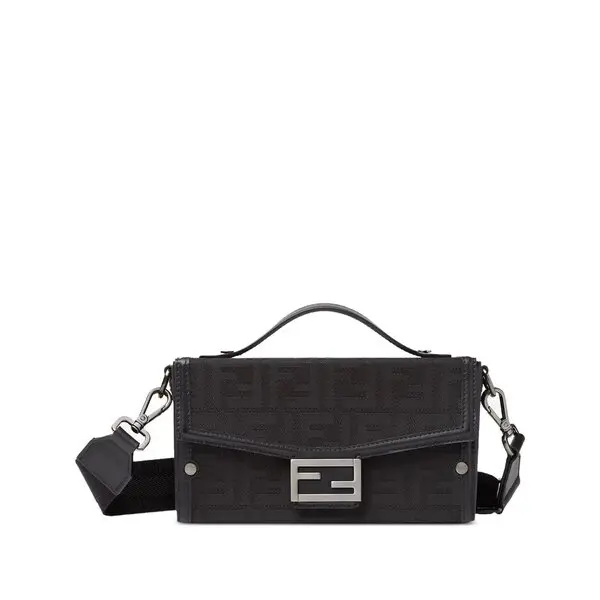 Fendi Calf Leather Satchel Bag - Black