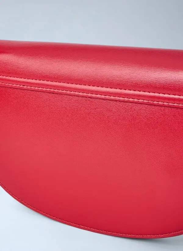 JIL SANDER Curve Wallet With Strap - Red