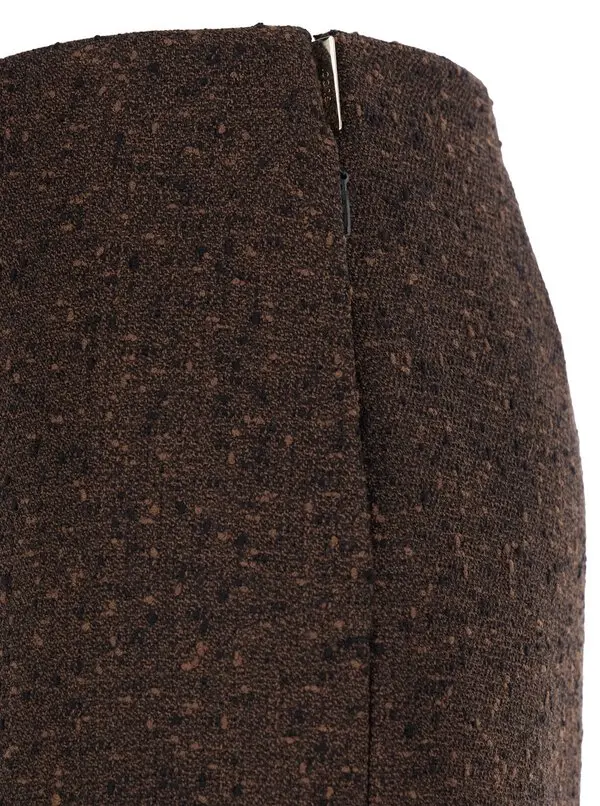Gucci Buttoned Wool Skirt - Multicolor