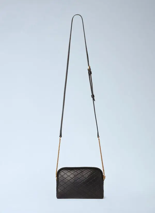 Saint Laurent Gaby Quilted Leather Zipped Pouch - Black